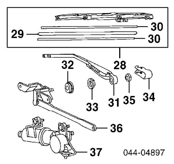9009905157 Toyota гайка кріплення важеля (повідка склоочисника ...