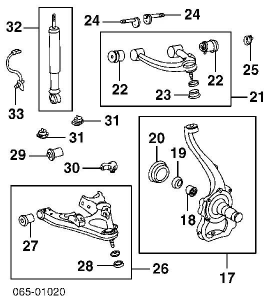 9036433011 Toyota втулка переднього поворотного кулака (цапфи) - купити ...