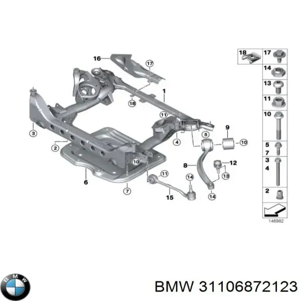 31106872123 BMW підрамник передній - купити онлайн в Україні