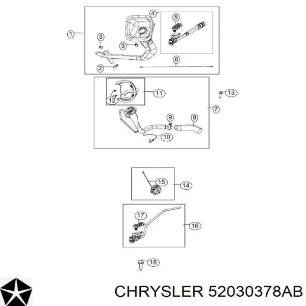 5278632AG Chrysler пробка бензобаку - купити онлайн в Україні