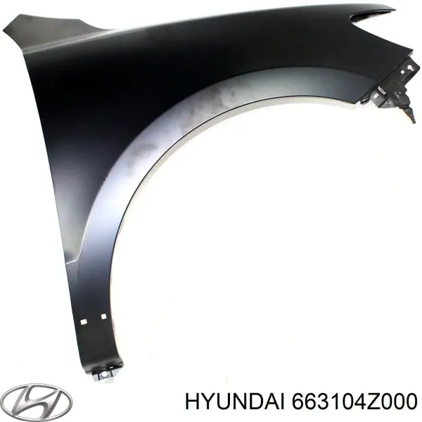 663104Z000 Hyundai/Kia крило переднє ліве - купити онлайн в Україні