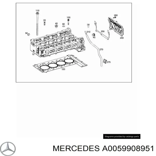 A0059908951 Mercedes болт кріплення форсунки - купити онлайн в Україні