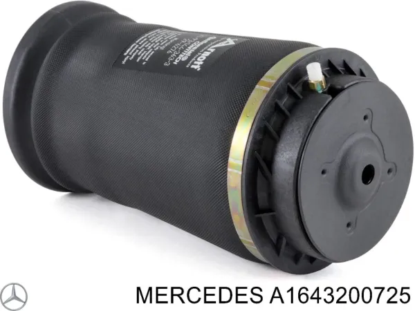 A1643200725 Mercedes пневмоподушка/пневморессора моста заднього ...
