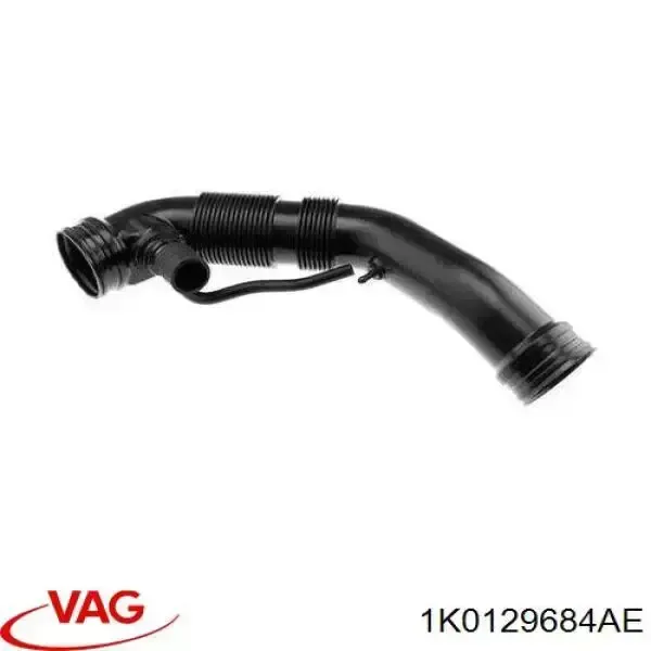 1K0129684AE VAG патрубок повітряний, вихід повітряного фільтра - купити ...