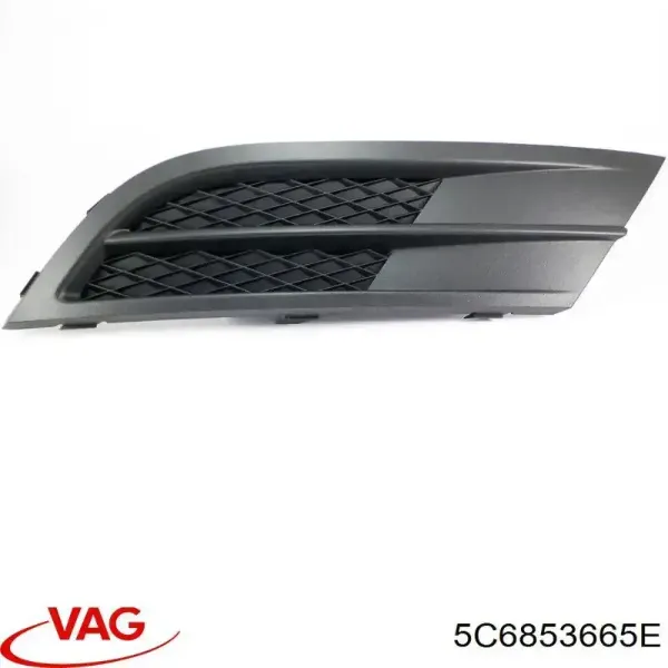 5C6853665E VAG заглушка/ решітка протитуманних фар бампера переднього ...