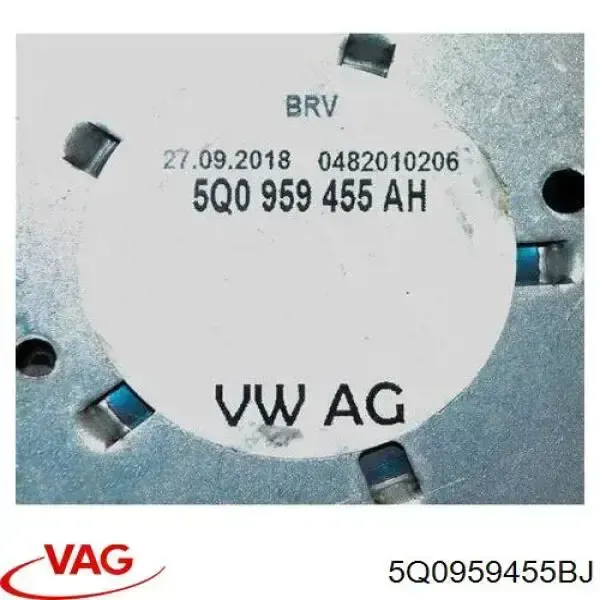 5Q0959455BJ VAG електровентилятор охолодження в зборі (двигун ...