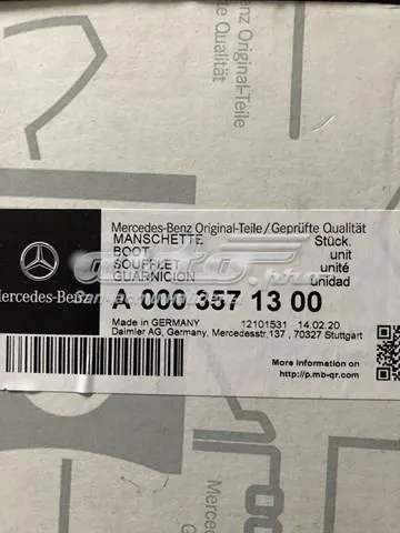 A0003571300 Mercedes пильник шруса внутрішній - купити онлайн в Україні